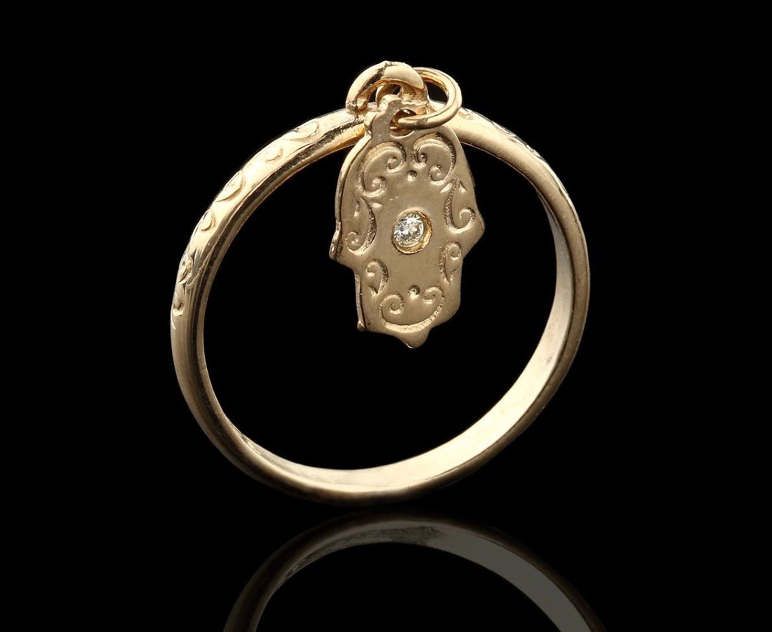 Hamsa Ring Kabbalah Jewelry Evil Eye Ring Good Luck Ring - Etsy