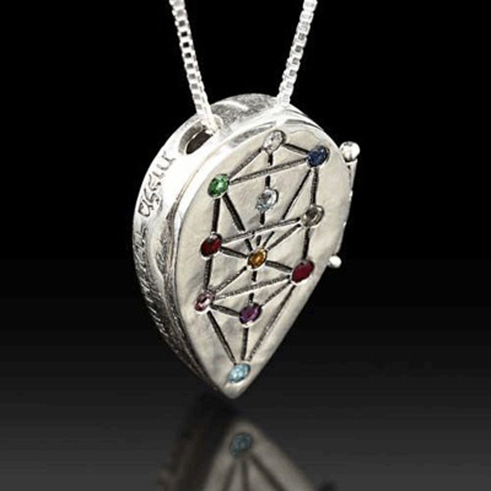 Silver Tree of Life Protection Amulet Kabbalah | Etsy