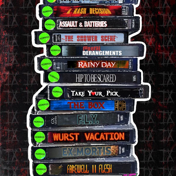 Horror Vhs Label - Etsy