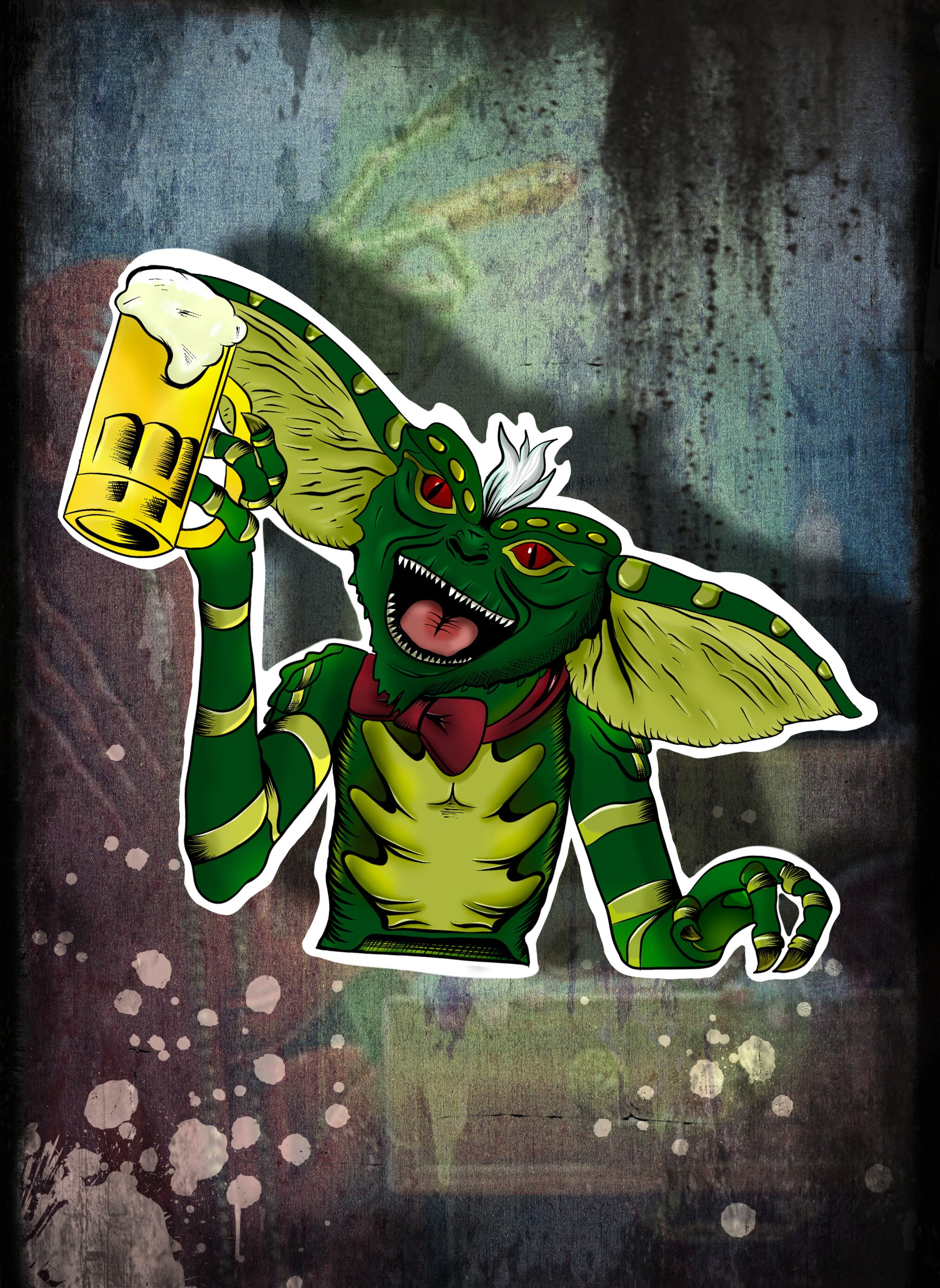 Horror Sticker/gremlin Sticker/sticker/fun Sticker - Etsy