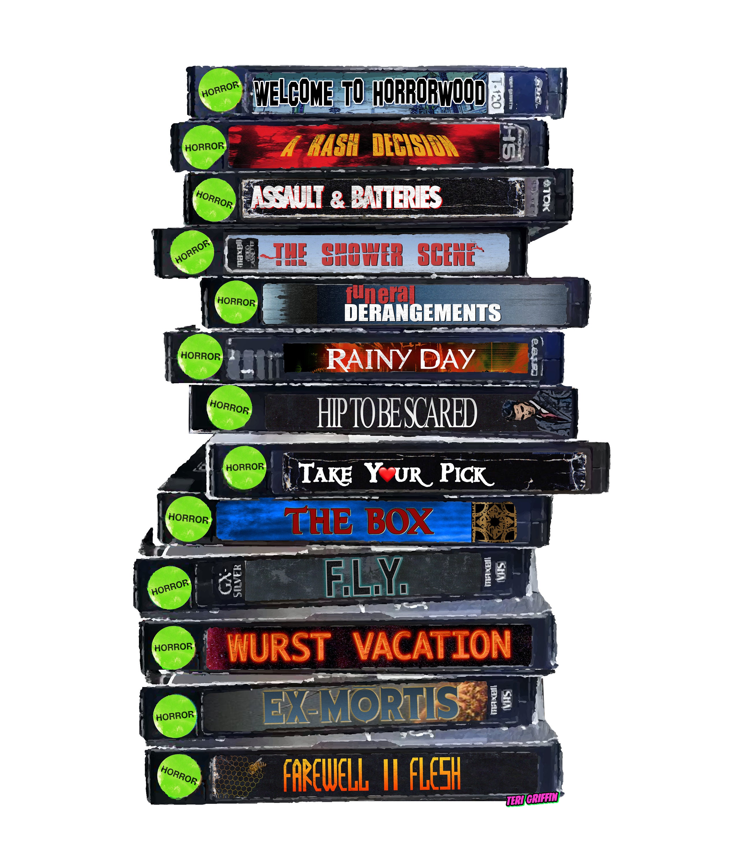 Ink/welcome to Horrorwood/vhs/horror/ice Nine Kills/horror Movie VHS ...