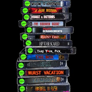 Welcome to Horrorwood/ink/vhs/horror/ice Nine Kills/horror Movie VHS Stack - Etsy