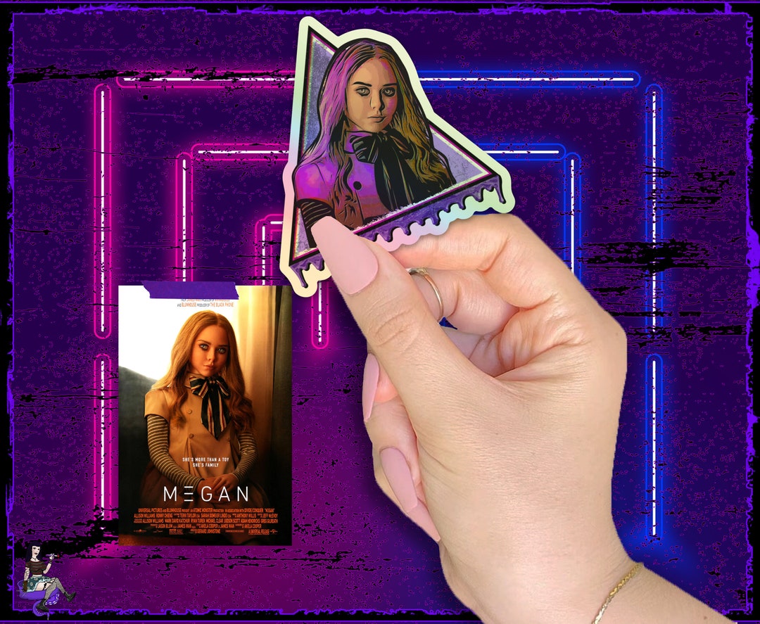 Holographic Sticker/megan Sticker/m3gan Sticker/horror Sticker 3" - Etsy