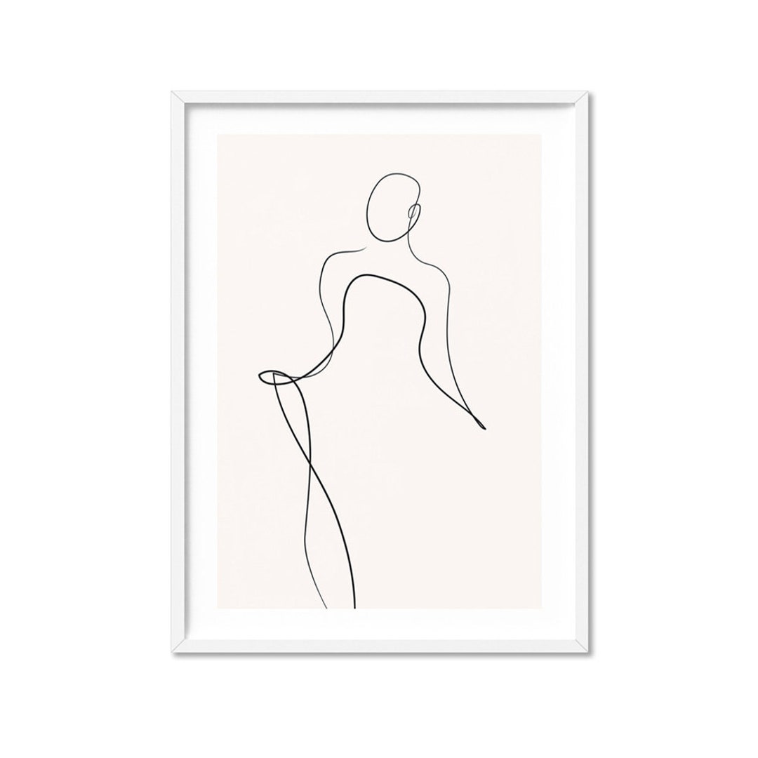 Female Form Line Art II. Abstract Pose Wall Art Print. Woman - Etsy
