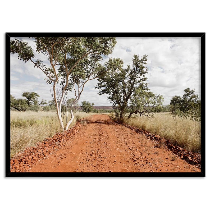 Australian Landscape Photography, Gumtree Wall Art Print or Canvas. Red ...