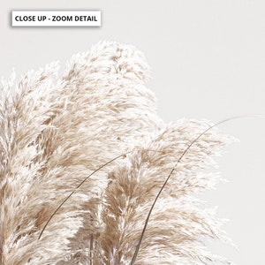 Pampas Grass Art Print III. Boho Modern Wall Art. Botanical Nature ...