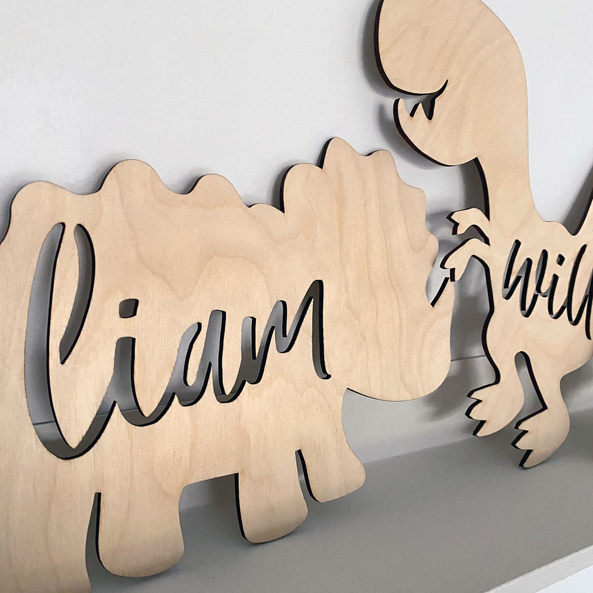 Custom Handmade Dinosaur Door Sign, Wooden Wall Hanging, Dino Room Name ...