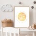 Sunshine Sun Art Print. Boho Pastel Yellow. Watercolour Tones Printed ...