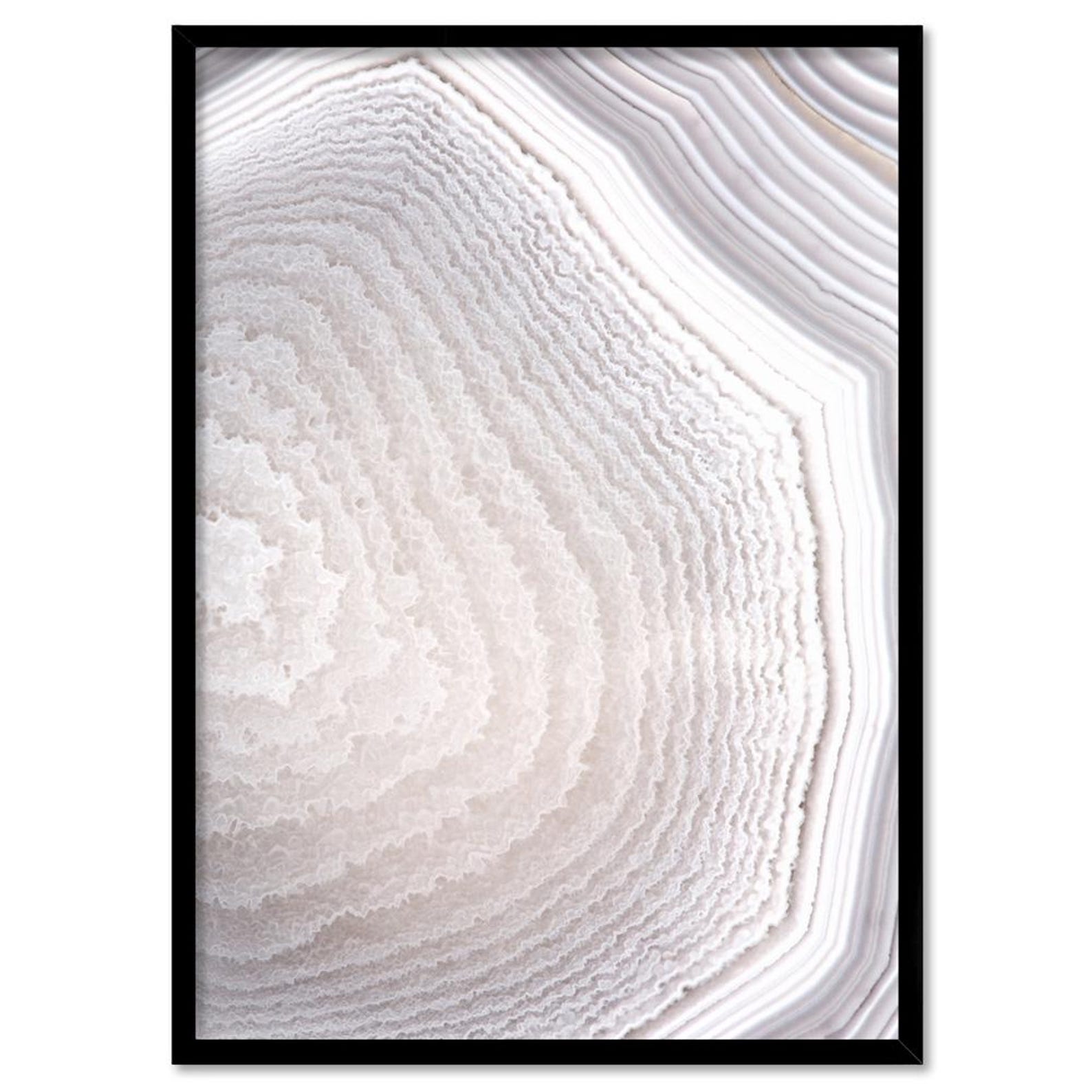 Agate Slice Art Print in Neutrals. Designed in Sydney. Geode and ...