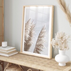 Pampas Grass Wall Art II. Boho Modern Art Print. Botanical Nature ...