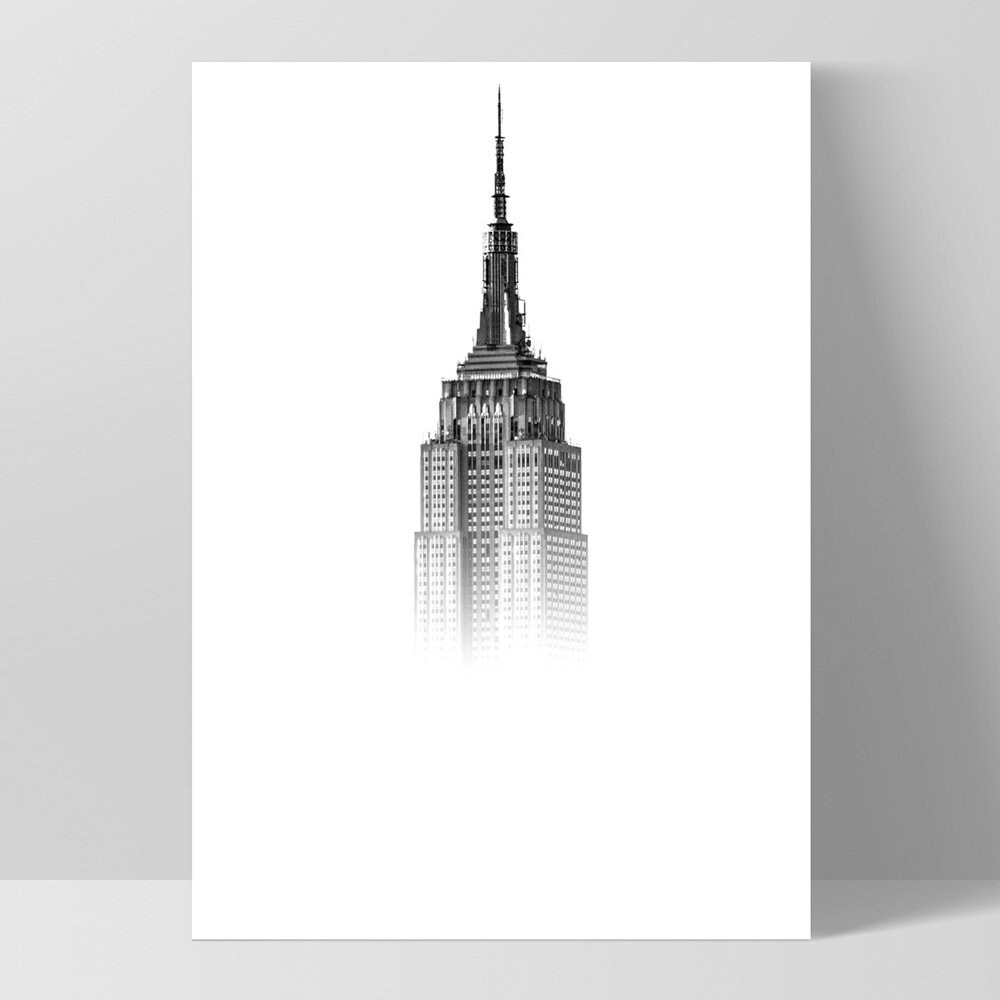 Empire State Building Pencil Drawing