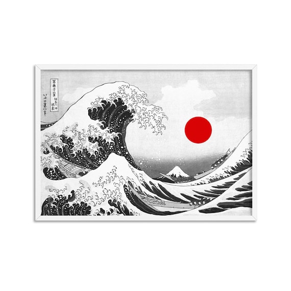 The Great Wave Off Kanagawa Black And White