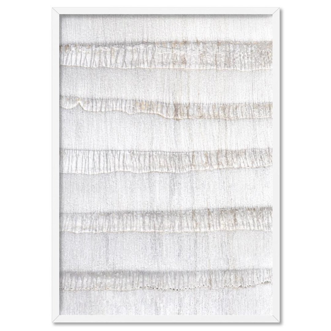 Neutral Boho Palm Tree Texture Wall Art. Coastal Neutral Tones. Modern ...
