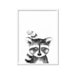 Cheeky Raccoon Peek a Boo Print. Kids Wall Art Canvas or - Etsy