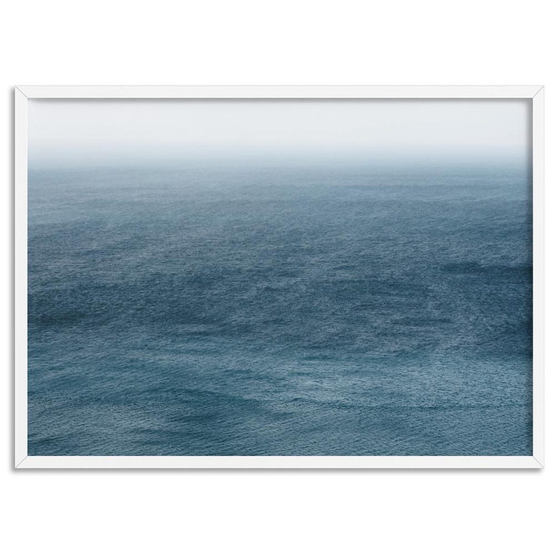 Deep Sea Ocean View. Landscape Wall Art. Ocean Photography. Calm Waves ...