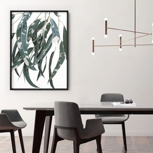 Australian Eucalyptus Gum Leaves Art Print. Poster or Canvas. Native ...