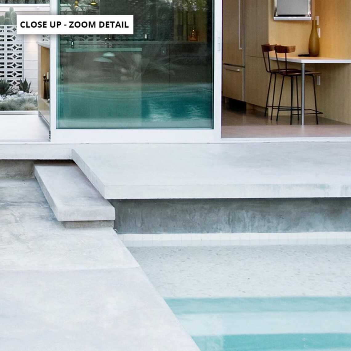Palm Springs Pool View Poster. Southern Californian Home Wall Art. Mid ...
