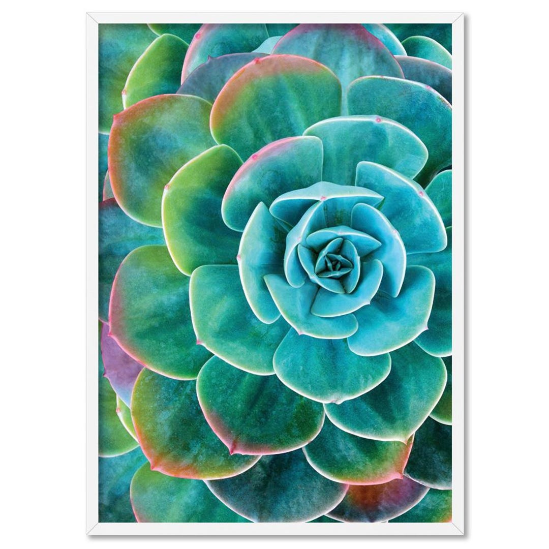 Succulent Print Poster. Cactus Art Print. Green Wall Art Home Interior ...
