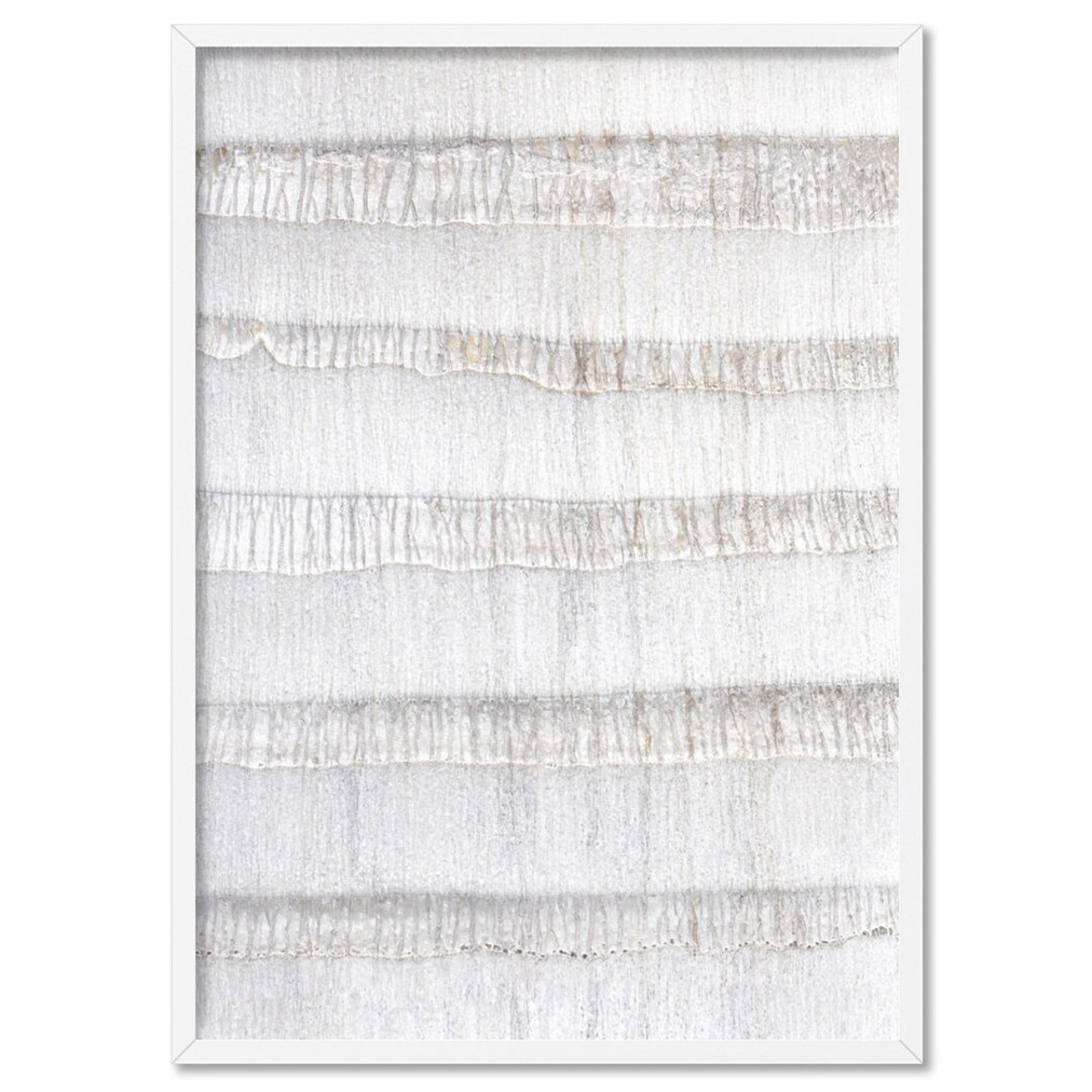 Neutral Boho Palm Tree Texture Wall Art. Coastal Neutral Tones. Modern ...