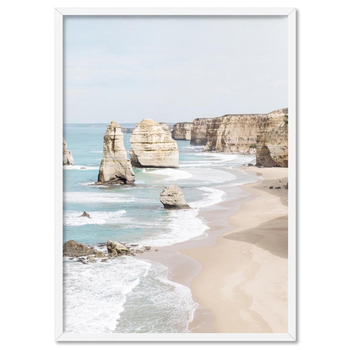 Australian Great Ocean Road Art Print. 12 Apostles Ocean Shoreline ...
