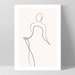 Female Form Line Art II. Abstract Pose Wall Art Print. Woman - Etsy