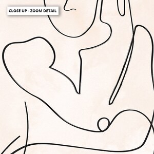 Abstract Line Art Figures I Art Print. Designer Chic Wall Art. | Etsy