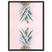 Pineapples on Pastel Pink Art Print. Soft Tones Pineapple Poster ...