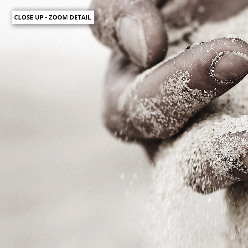 Sand Falling Through Hands Art Print. Coastal Neutral Tones. - Etsy