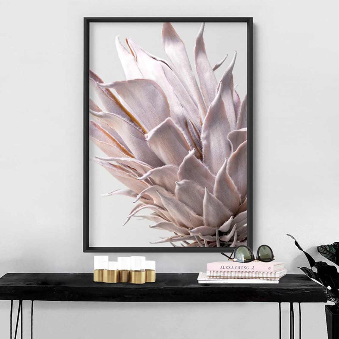 Protea Wall Art. Flower Print. King Protea Close Up. Framed or | Etsy