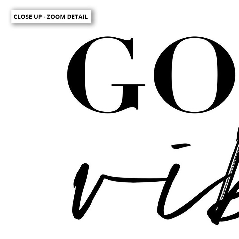 Good Vibes Only Typography Print. Simple Minimal Design Black | Etsy Good Vibes Only Typography Print. Simple Minimal Design Black | Etsy