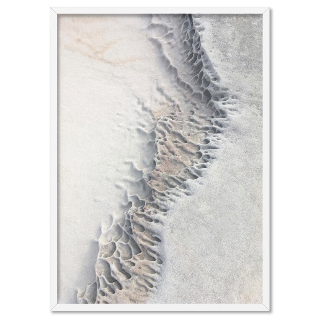 Seaside Cliff Wall Art. Scandi Modern Poster or Art Print. Rock Face ...