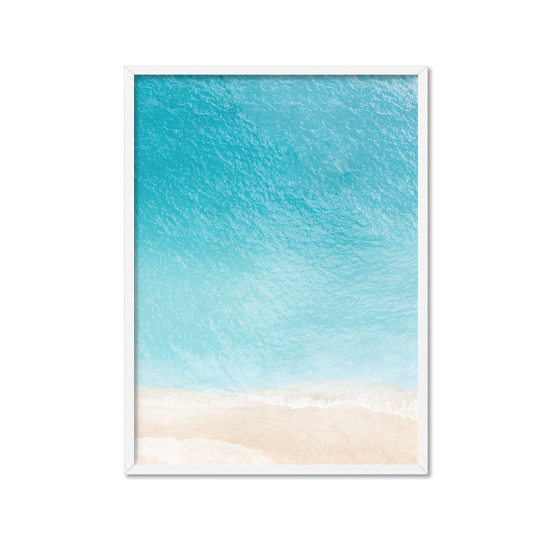 Into the Blue Ocean Wall Art Print. Aerial Aqua Clear Water - Etsy