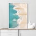 Beach Waves in Pastel Tones Print. Calm Coastal Poster Print. Turquoise ...