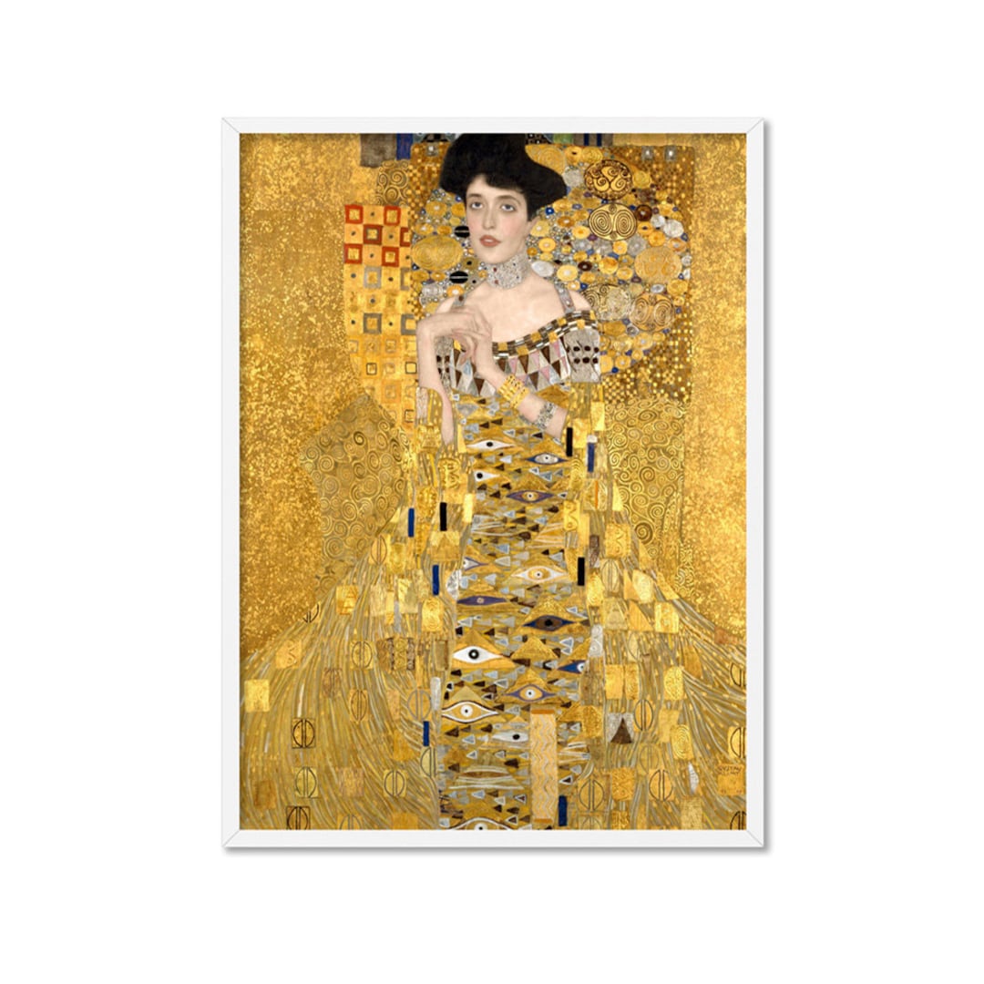 GUSTAV KLIMT Portrait of Adele Bloch-bauer I, 1907. Digitally ...