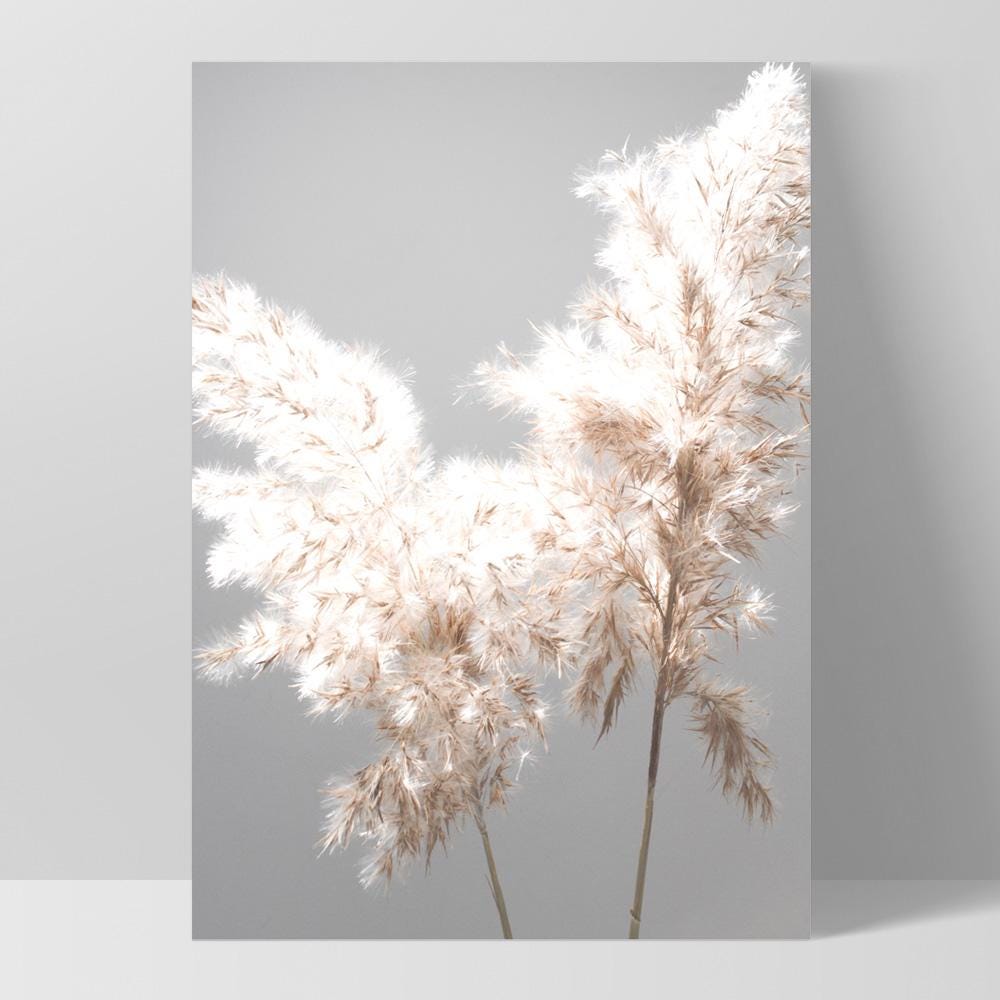 Pampas Grass Print. Ethereal Light I. Beige, Natural & Neutral Tones ...
