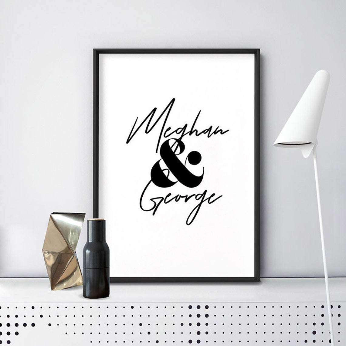 Personalised Couple Name Print. Perfect Customised Wedding | Etsy