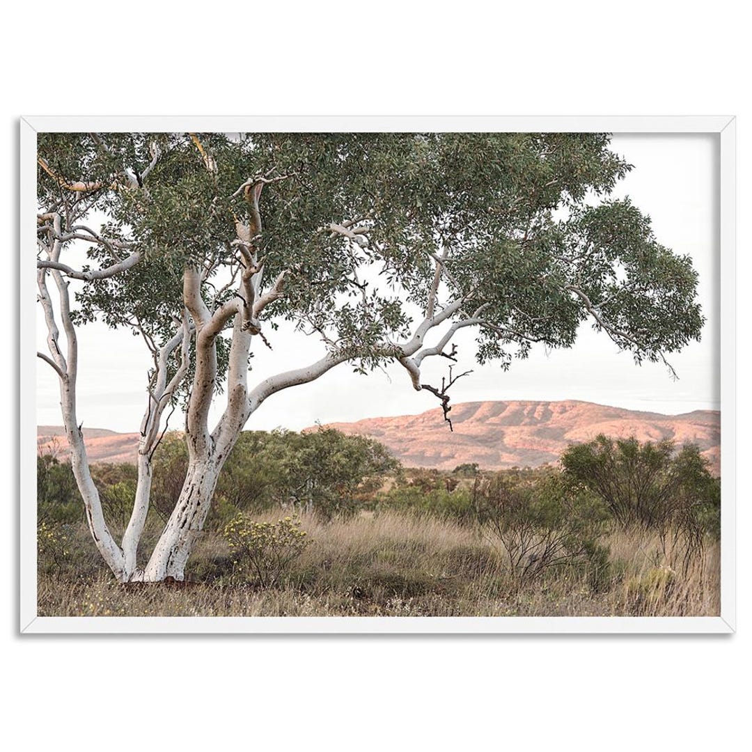 Australian Outback Wall Art, Red Earth Botanical Poster. Gumtree ...