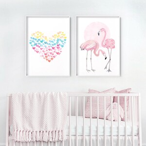 Pastel Rainbow Love Hearts Art Print. Watercolour Hearts in Heart ...