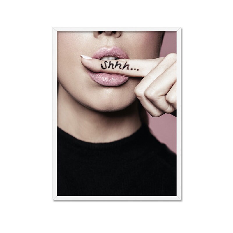 Shhh Tattoo - Etsy