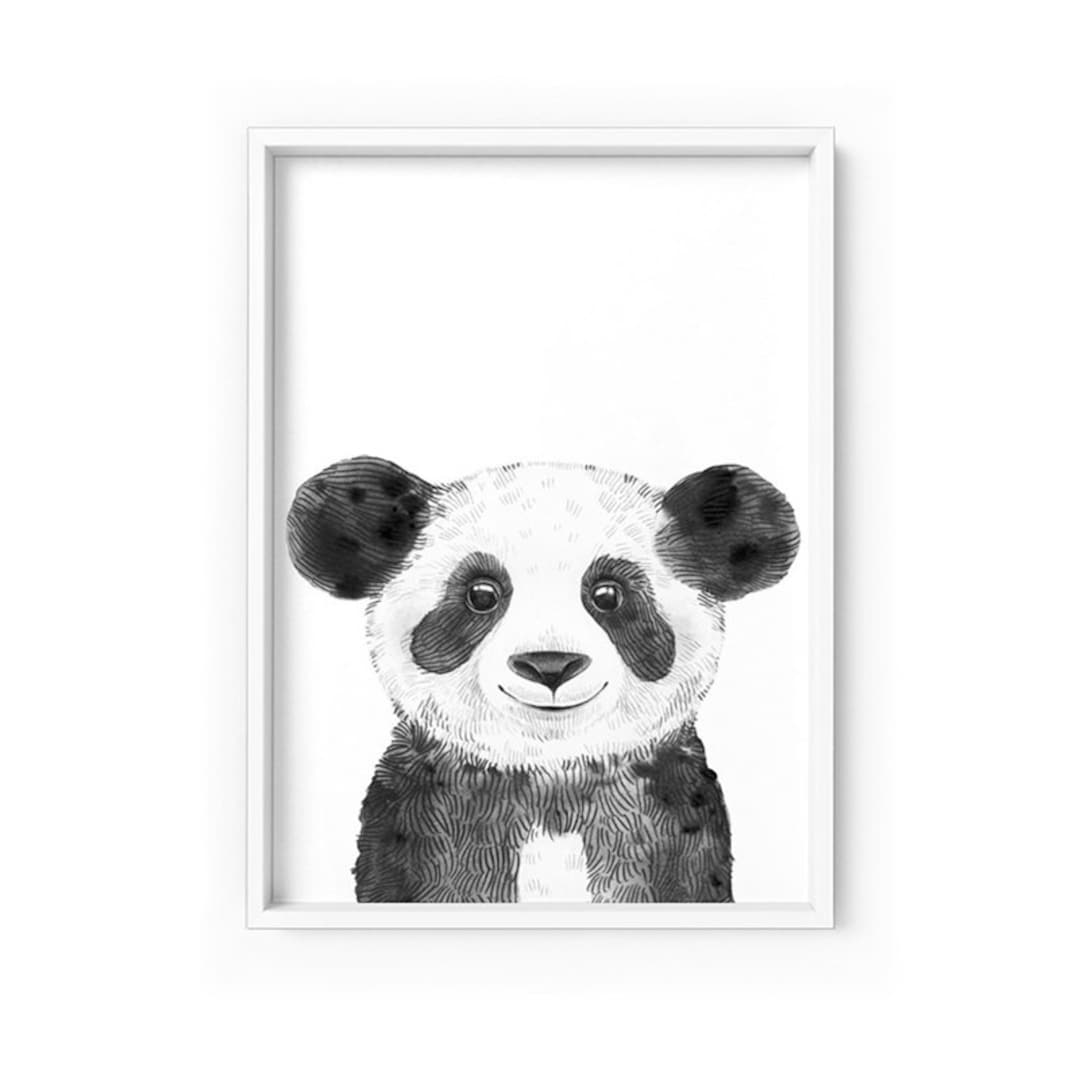 Baby Panda Art Print. Kids or Nursery Wall Art Room Decor. - Etsy