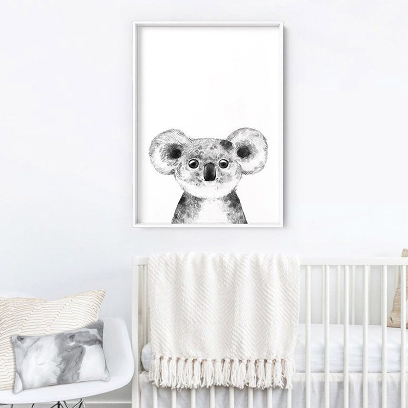 Koala Print Wall Art. Australian Native Animal. Sketch Style - Etsy
