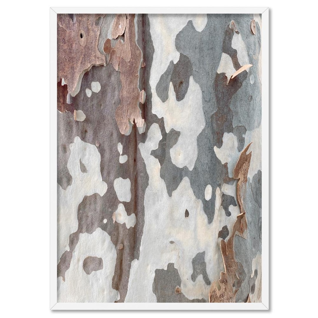 Australian Native Gumtree Photography. Blue Gum Bark Poster. Eucalyptus ...