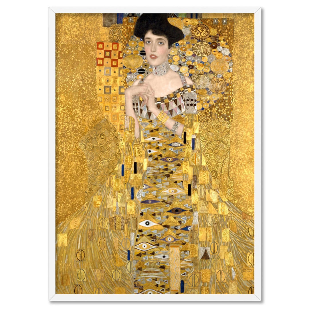 GUSTAV KLIMT Portrait of Adele Bloch-bauer I, 1907. Digitally ...