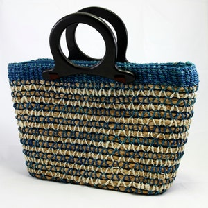 Handcrafted Natural Fiber ABACA Top Handle Dakota Bag | Etsy