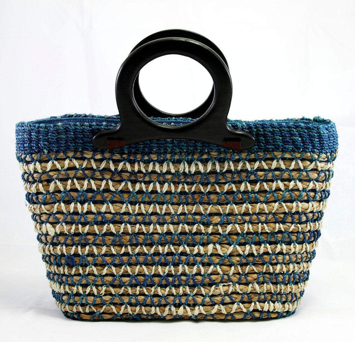 Handcrafted Natural Fiber ABACA Top Handle Dakota Bag | Etsy