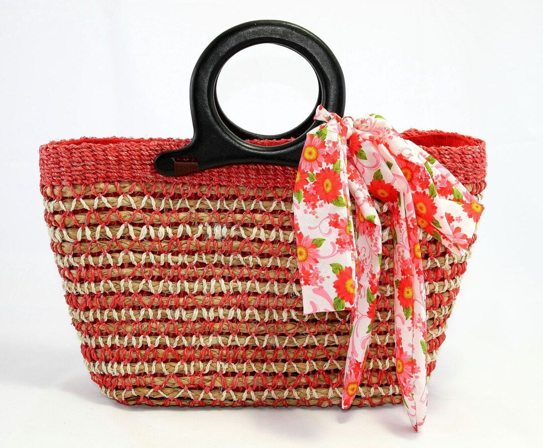 Handcrafted Natural Fiber ABACA Top Handle Dakota Bag - Etsy