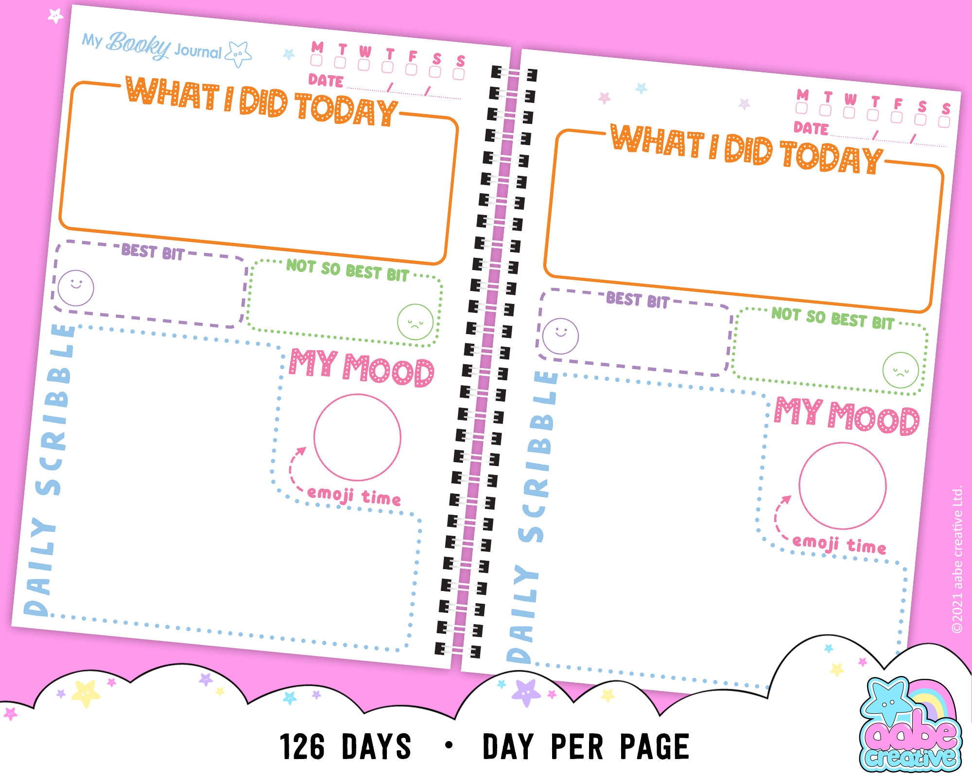 My Booky Journal Diary for Children of All Ages Girl Boy | Etsy UK