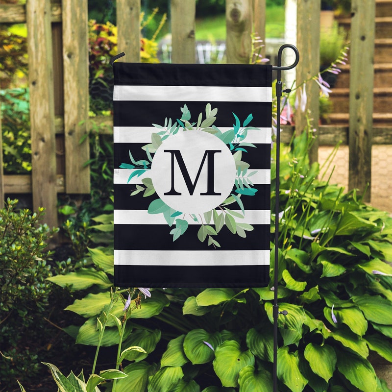 Monogram Garden Flag - Etsy