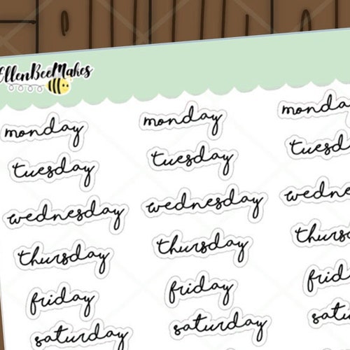 Month Stickers for Planners Journaling Scrapbooking - Etsy