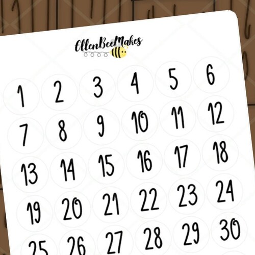 Month Stickers for Planners Journaling Scrapbooking - Etsy